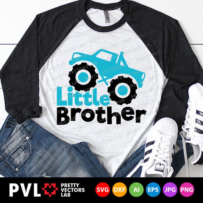 Little Brother Svg Lil Bro Svg Baby Boy Cut Files Sibling - Etsy