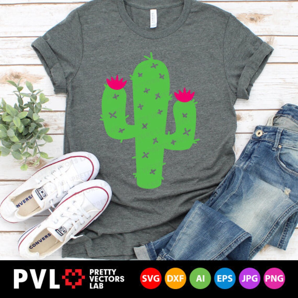 Cactus Svg Cute Cactus Svg Green Cactus Svg Dxf Eps Png | Etsy