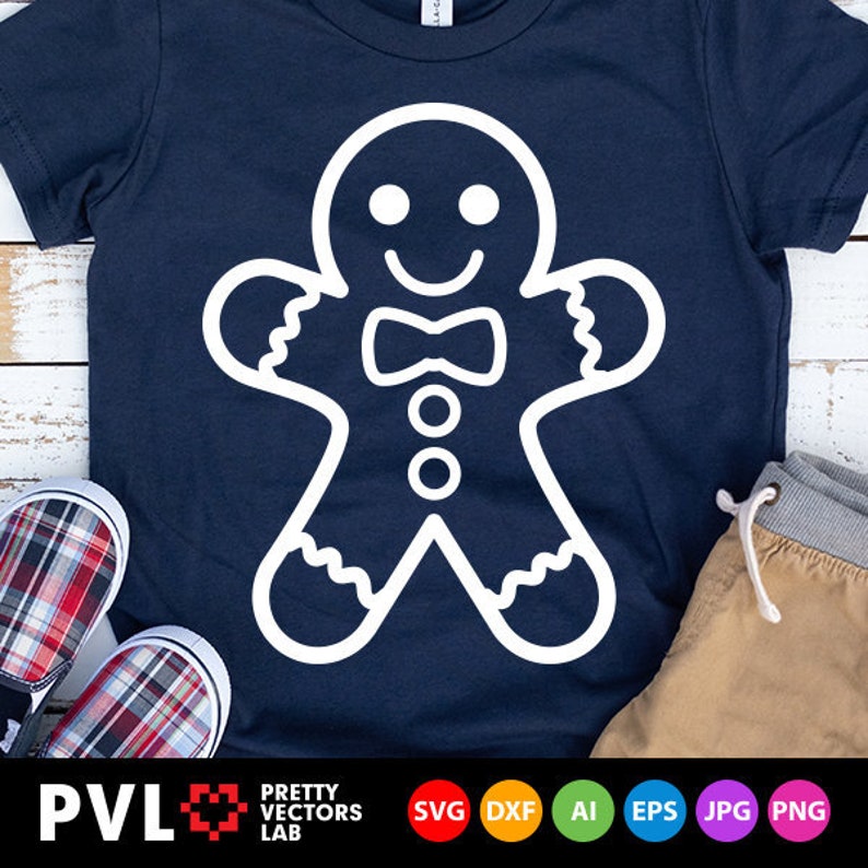 Gingerbread Boy Svg Christmas Svg Gingerbread Man Svg Dxf | Etsy