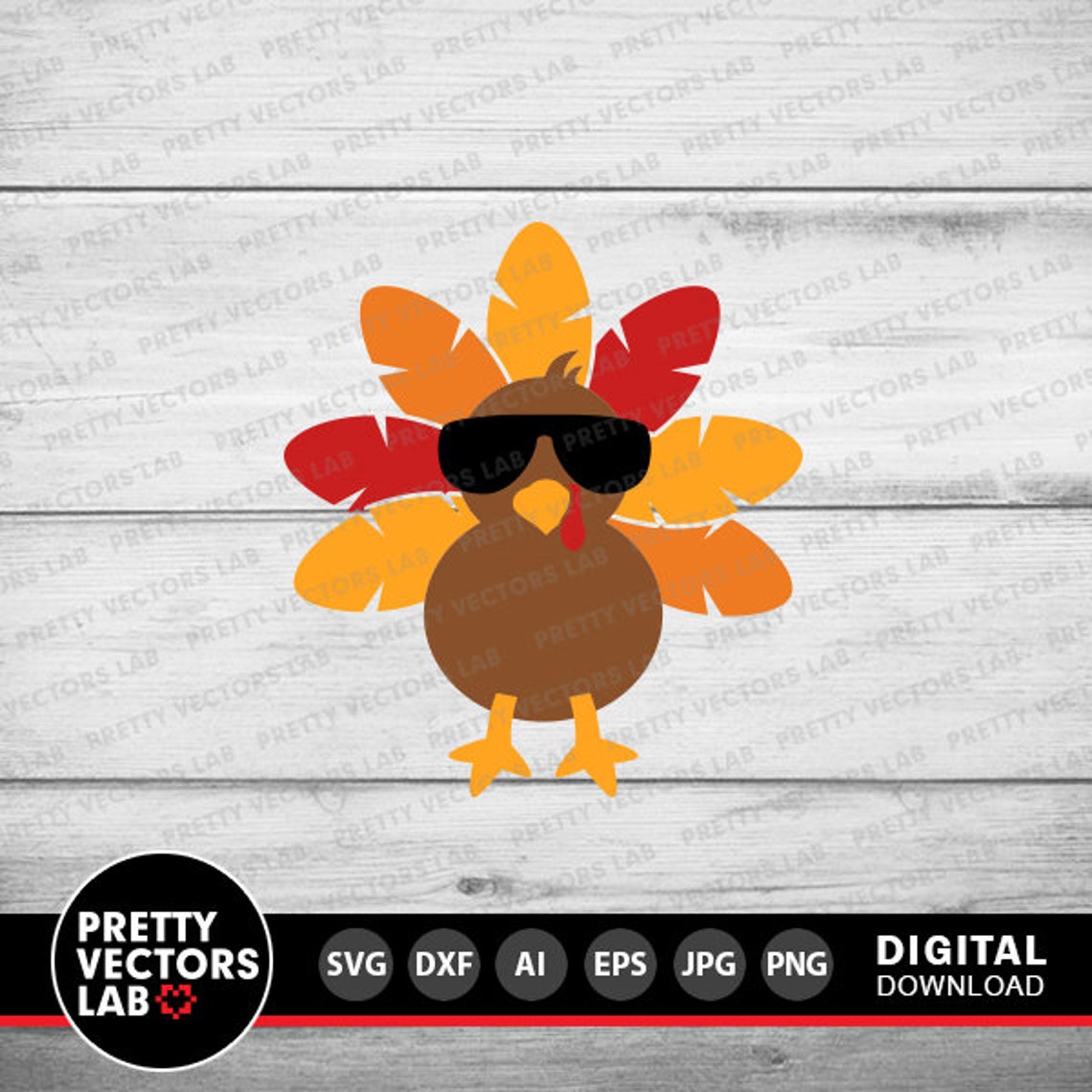 Cool Turkey Svg, Boy Thanksgiving Svg Dxf Eps Png, Cute Fall Cut File ...