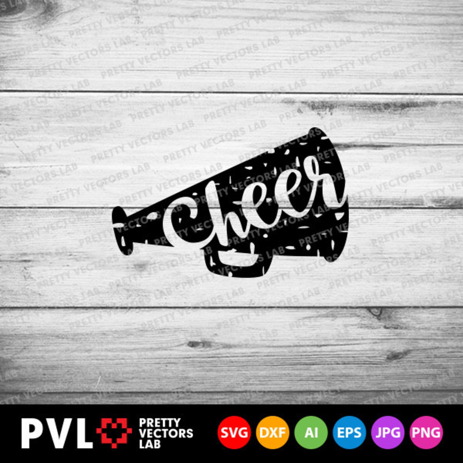 Cheer Megaphone Svg Cheerleader Svg Grunge Megaphone Svg | Etsy