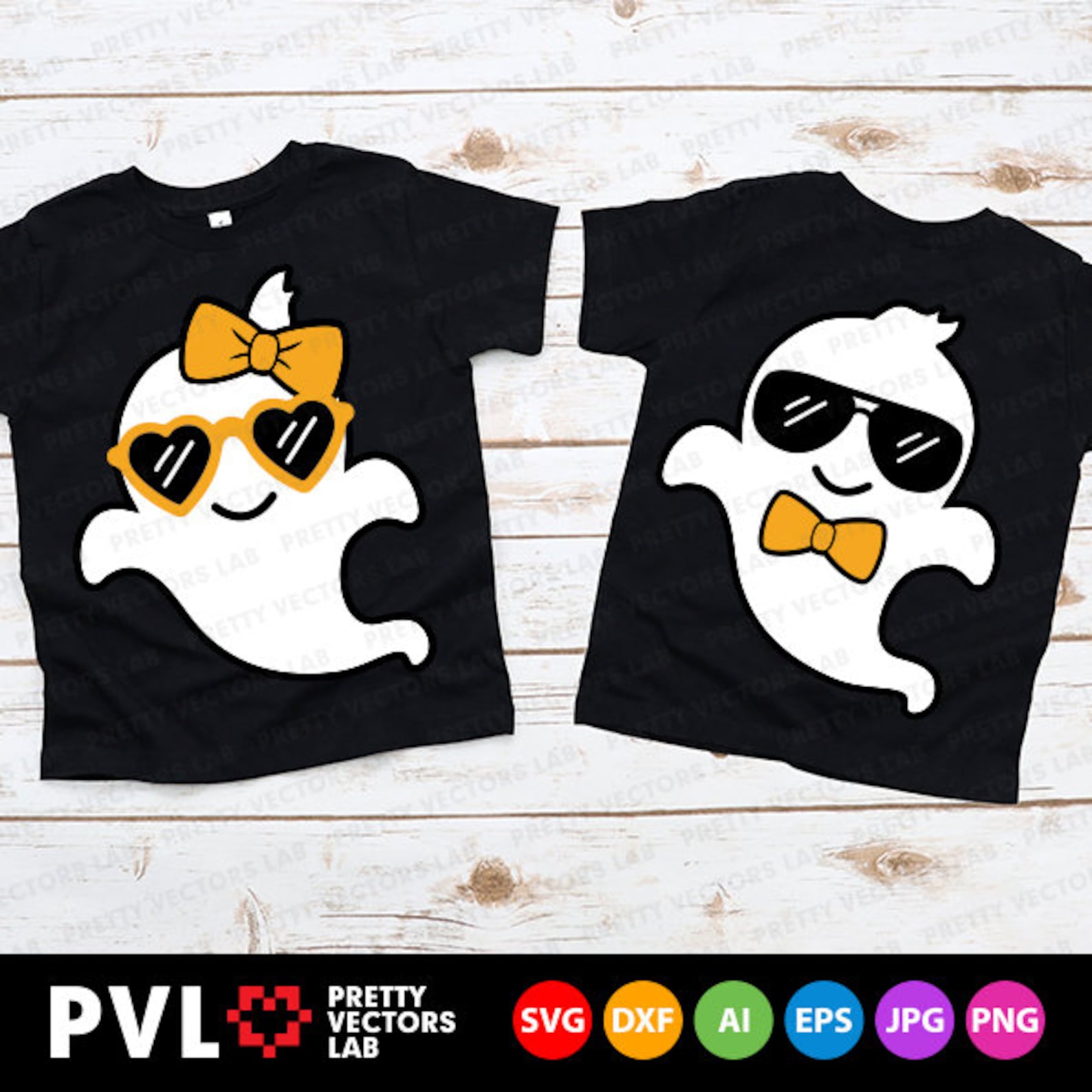 Cute Ghosts Svg Halloween Cut Files Kids Svg Dxf Eps Png | Etsy