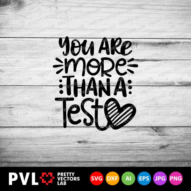 Test Day Svg You Are More Than a Test Svg School Exam Cut | Etsy