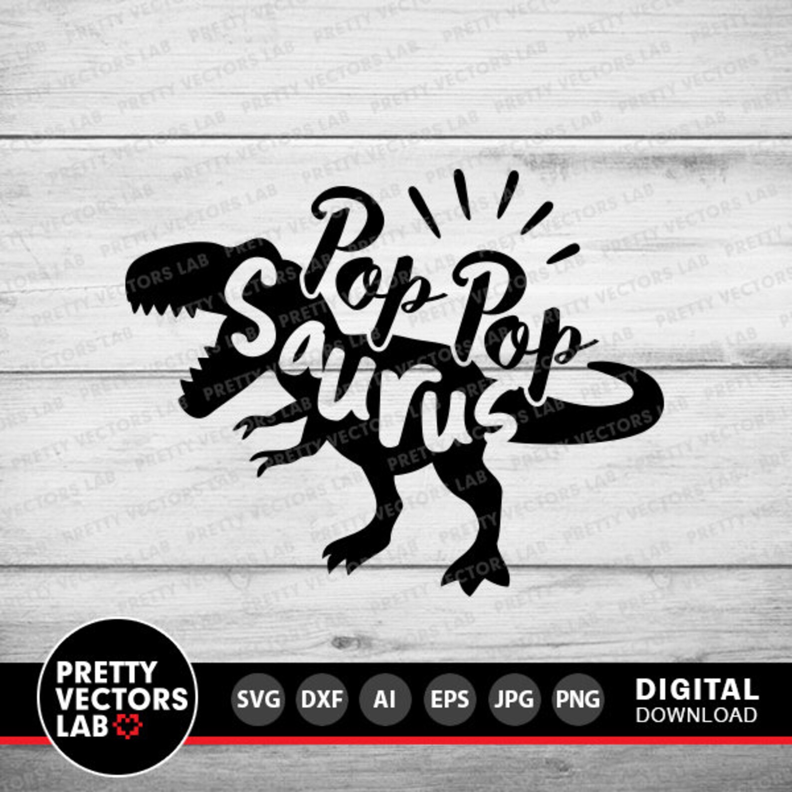 Pop Pop Saurus Svg T-rex Dinosaur Svg Dinosaur Grandpa Svg - Etsy