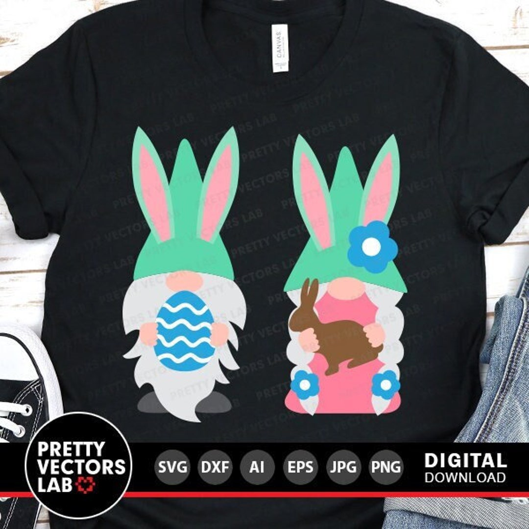 Easter Gnomes Svg, Easter Cut Files, Gnomes Svg Dxf Eps Png, Easter ...
