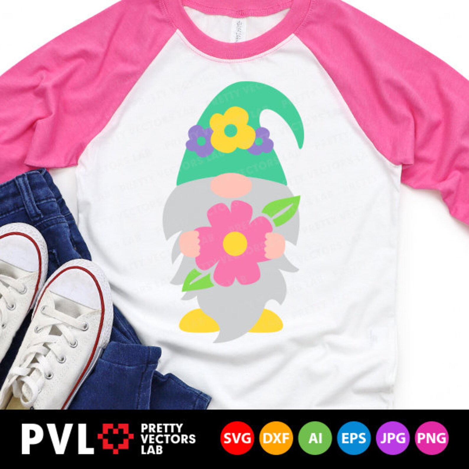 Spring Gnome Svg Easter Gnome Svg Spring Cut File Gnome - Etsy