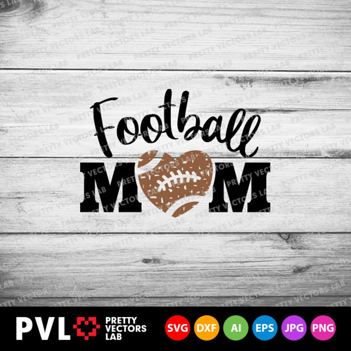 Football Mom Svg Grunge Football Svg Love Football Cut | Etsy