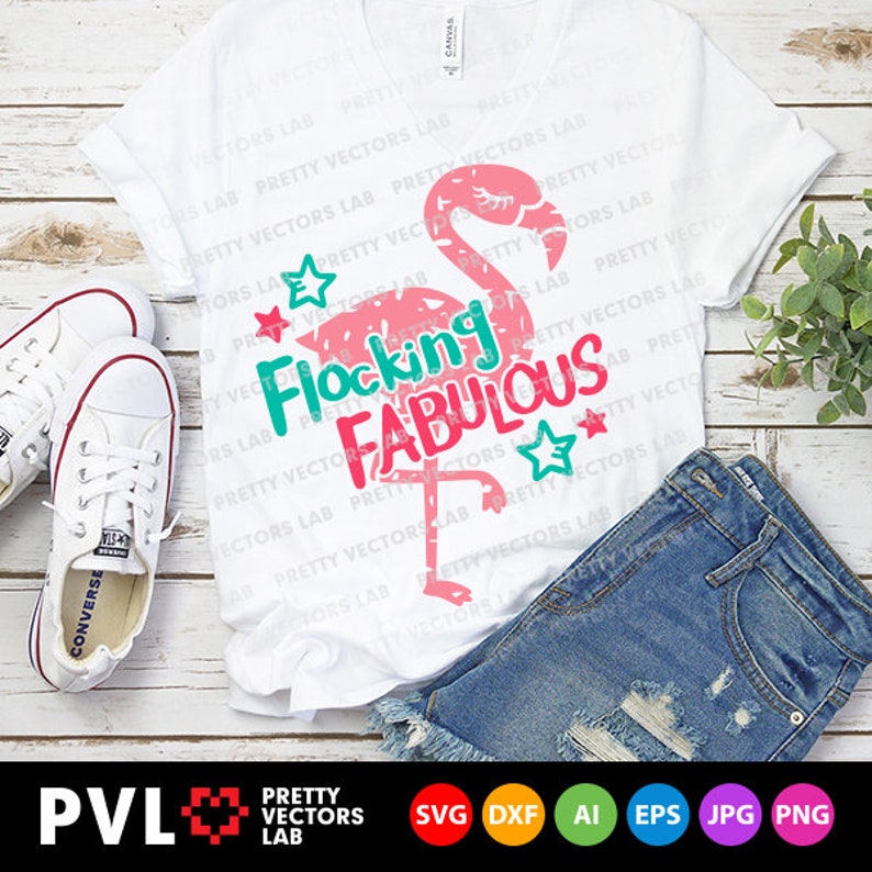 Flamingo Svg Flocking Fabulous Svg Beach Svg Summer Svg | Etsy