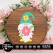 Spring Gnome Svg, Easter Gnome Svg, Spring Cut File, Gnome With Flower ...