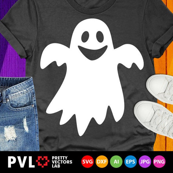 Ghost Svg Halloween Cut Files Happy Ghoul Svg Spooky Svg | Etsy