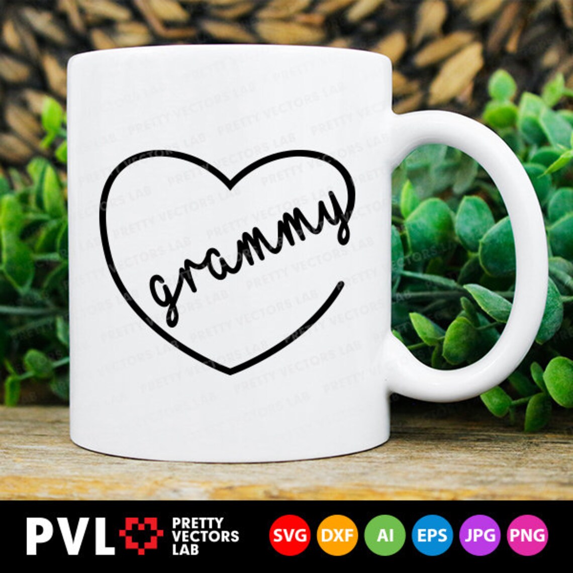 Grammy Svg Grammy Heart Svg Love Grandma Cut Files | Etsy