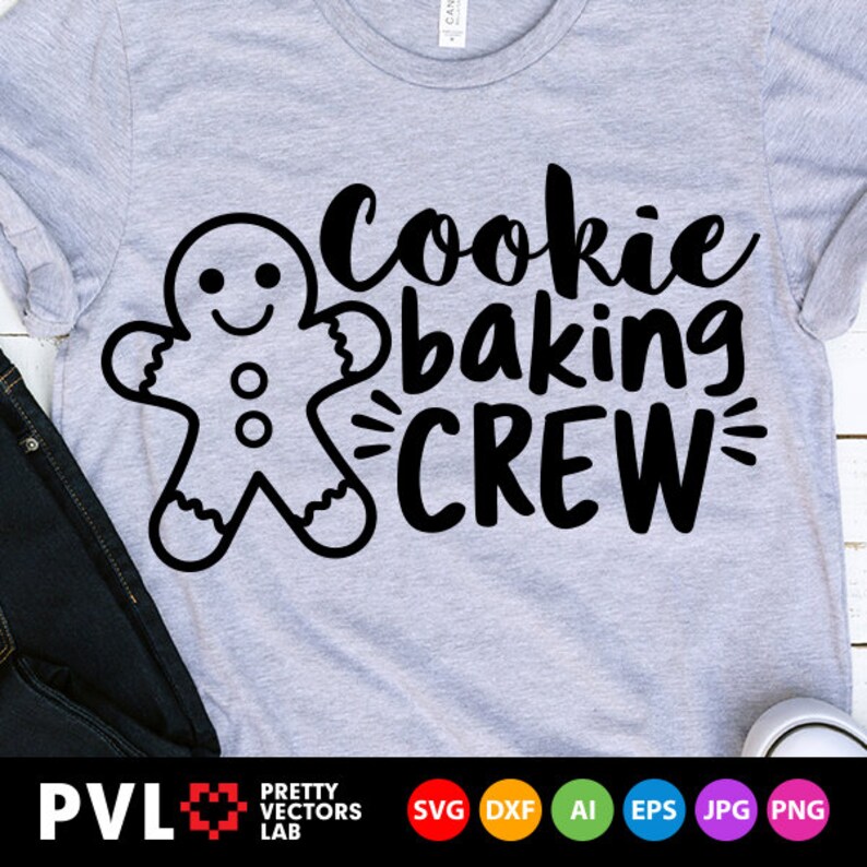 Cookie Baking Crew Svg Christmas Svg Gingerbread Man Svg Dxf | Etsy