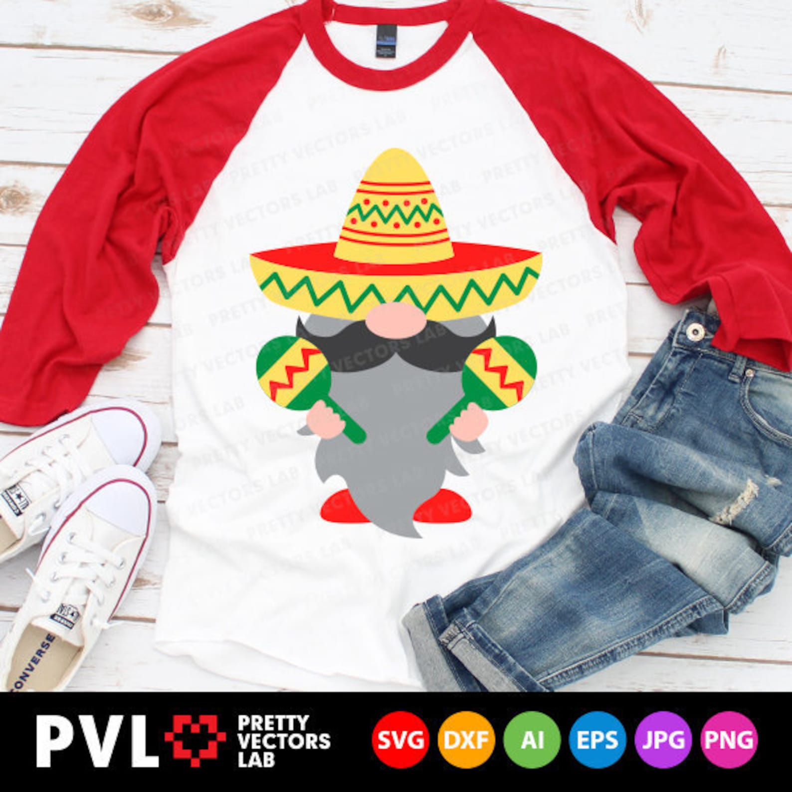 Cinco De Mayo Gnome Svg Fiesta Cut Files Funny Gnome With | Etsy
