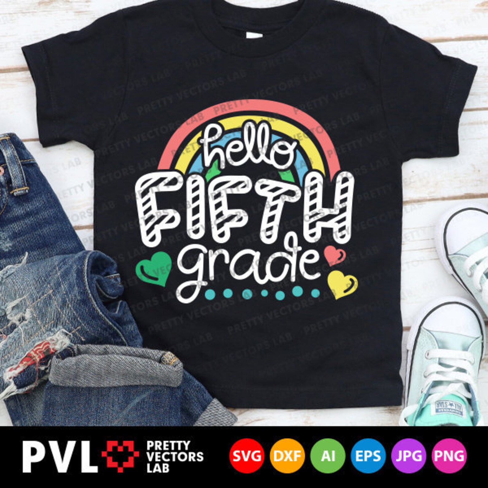 Hello Fifth Grade Svg Back to School Svg 5th Grade Cut - Etsy