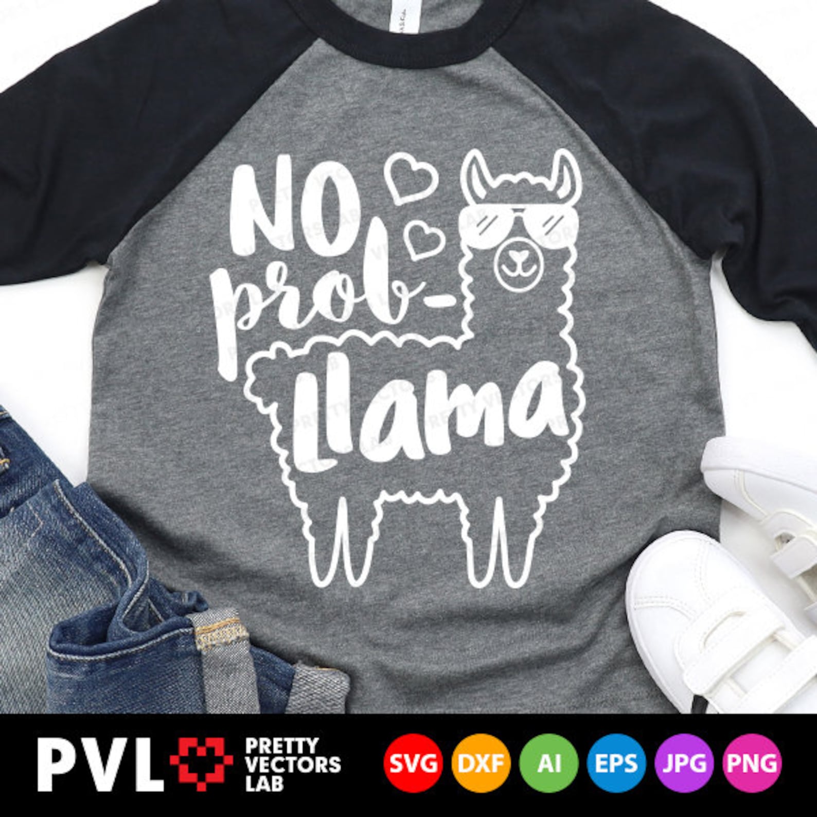 No Prob Llama Svg No Problem Llama Svg Dxf Eps Png Funny - Etsy