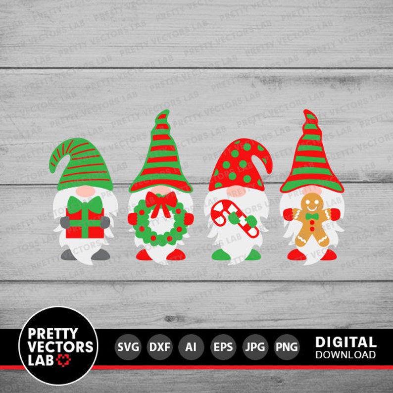 Christmas Gnomes Svg, Christmas Svg, Holiday Gnomes Svg, Dxf, Eps, Png ...