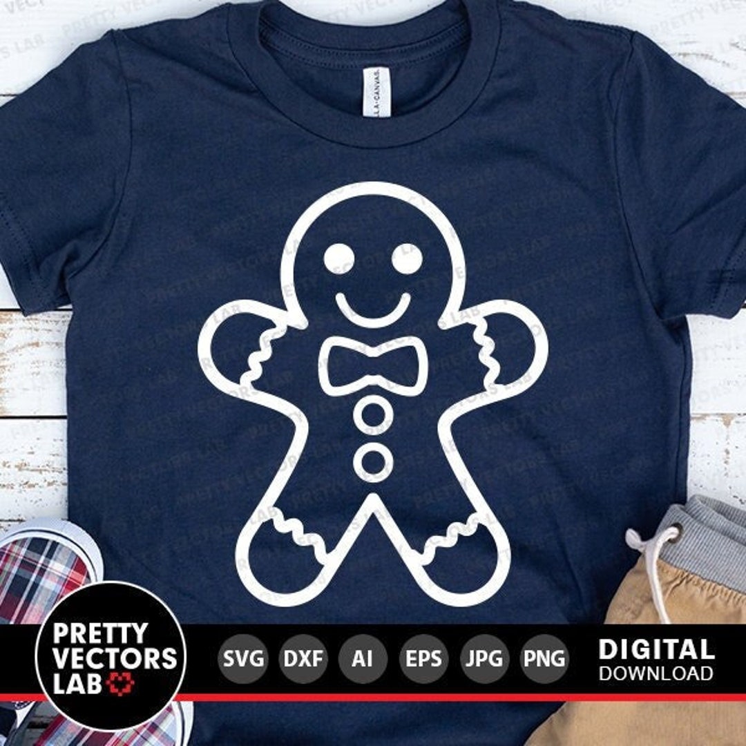 Gingerbread Boy Svg, Christmas Svg, Gingerbread Man Svg Dxf Eps Png ...