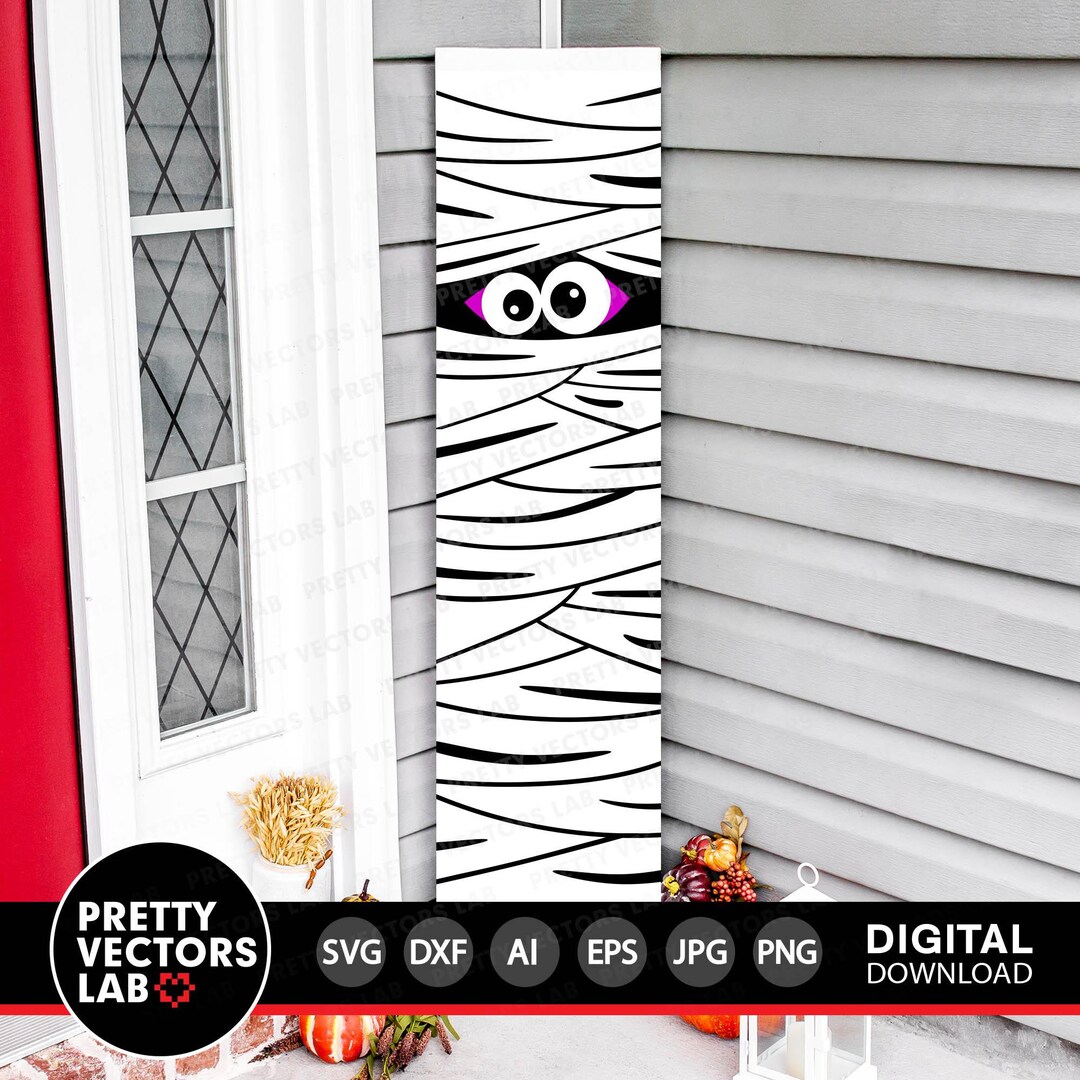 Halloween Svg, Mummy Cut Files, Welcome Svg, Vertical Sign Svg, Funny ...