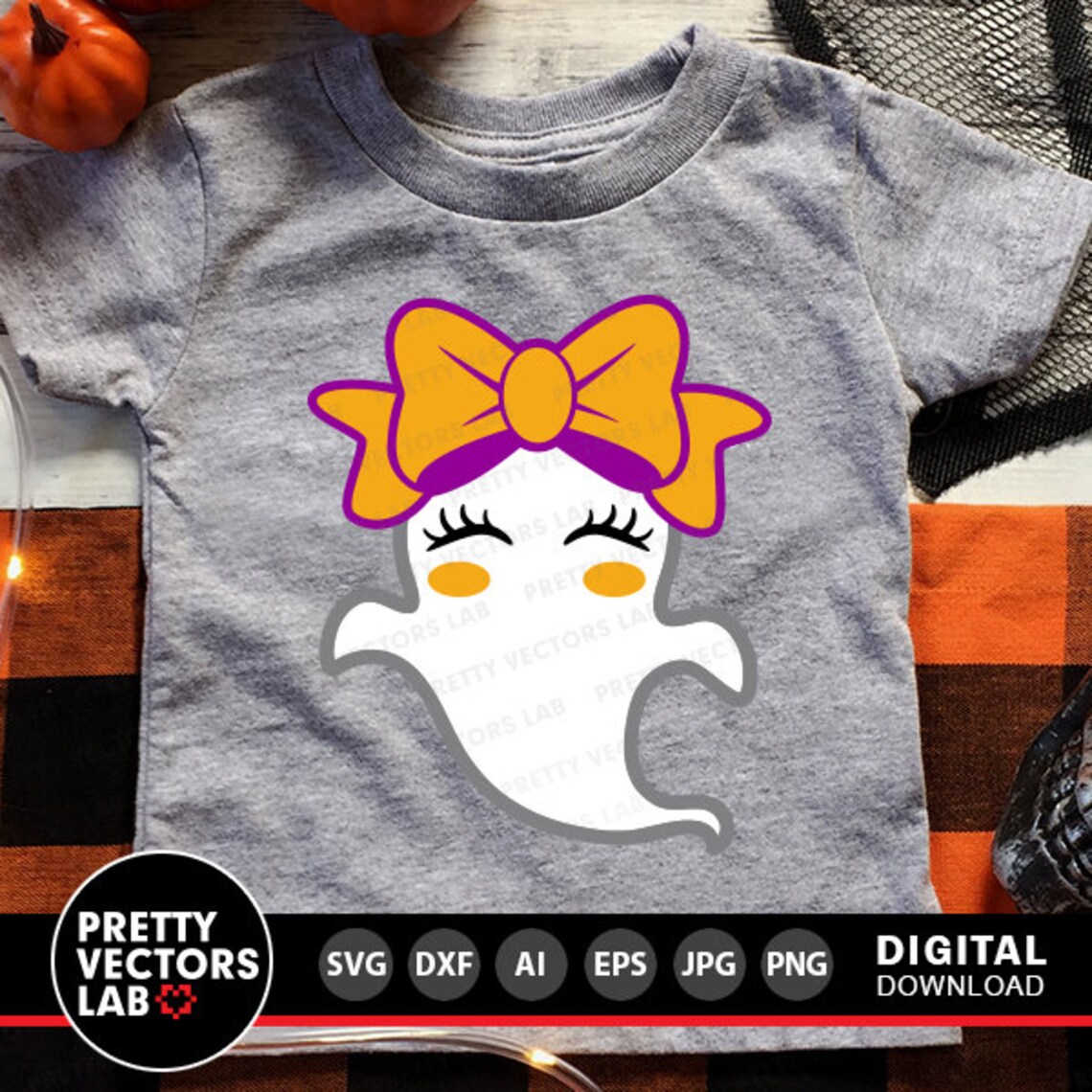 Girl Ghost Svg Halloween Svg Girls Cut Files Cute Ghost - Etsy