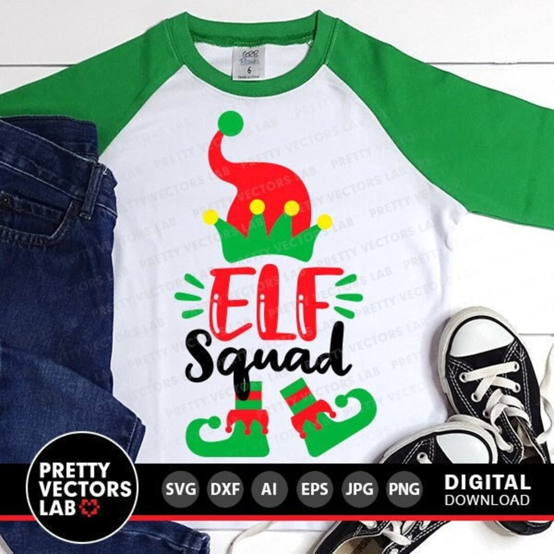Elf Squad Svg Christmas Elf Cut Files Elf Crew Svg Funny - Etsy
