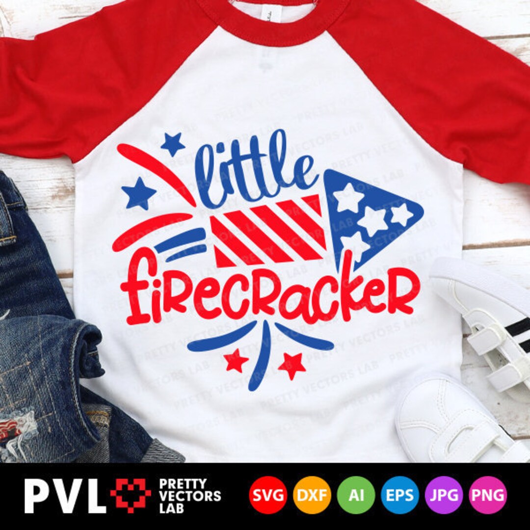 Little Firecracker Svg, 4th of July Svg, Patriotic Cut File, Funny ...