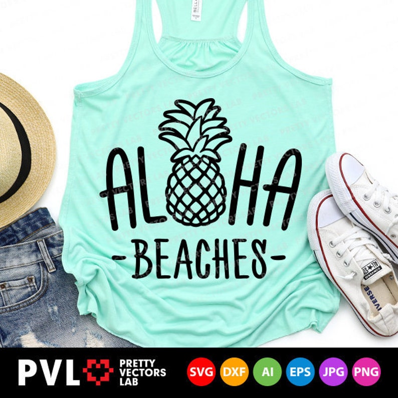Aloha Beaches Svg Summer Cut Files Beach Svg Dxf Eps Png - Etsy