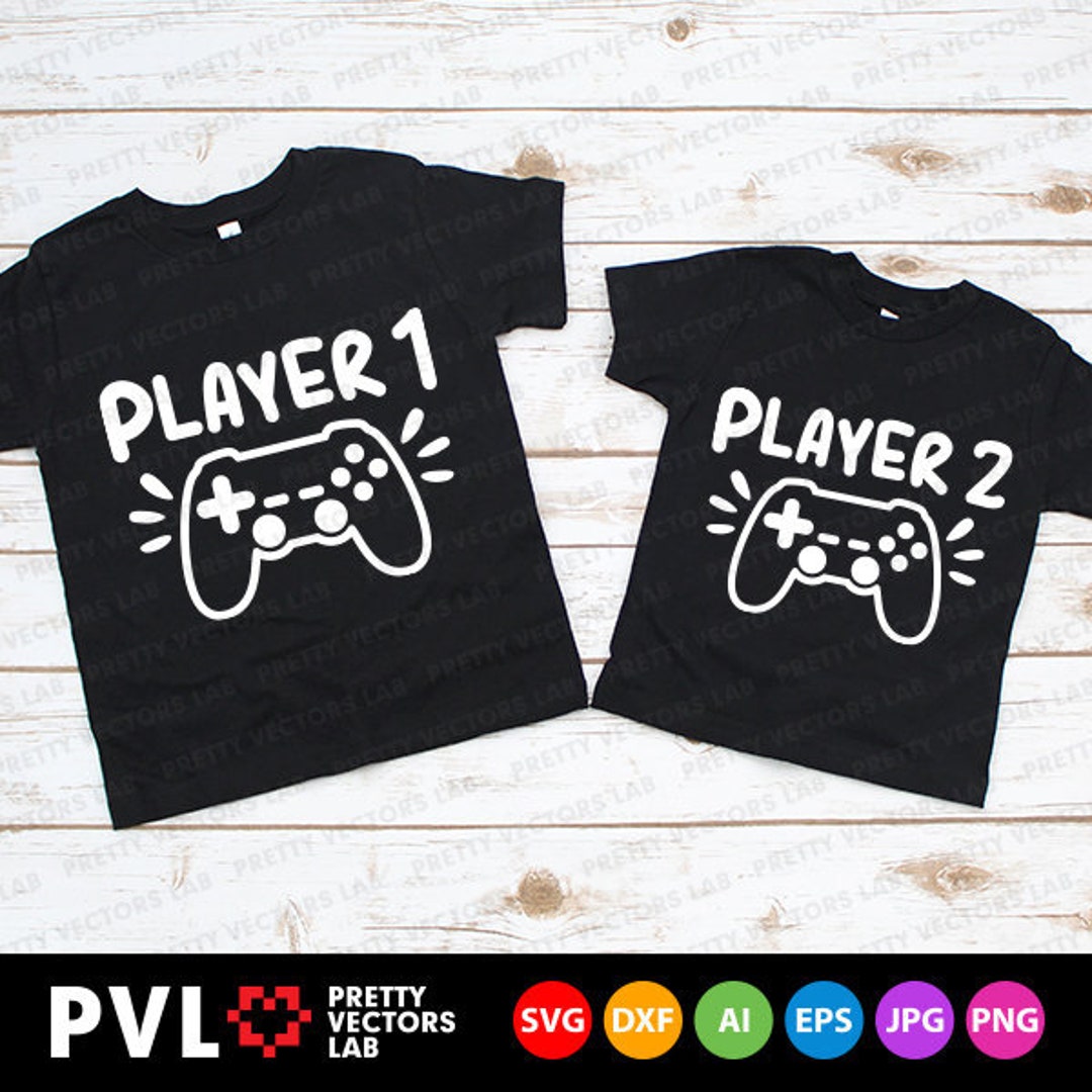 Player 1 Svg, Player 2 Svg, Video Game Controller Svg, Funny Quote Cut ...