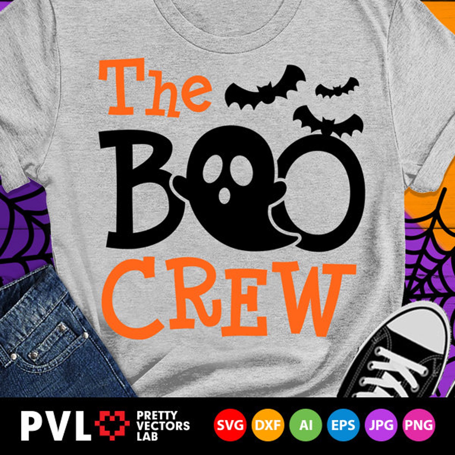 The Boo Crew Svg Halloween Cut Files Boo Svg Ghost Svg - Etsy UK