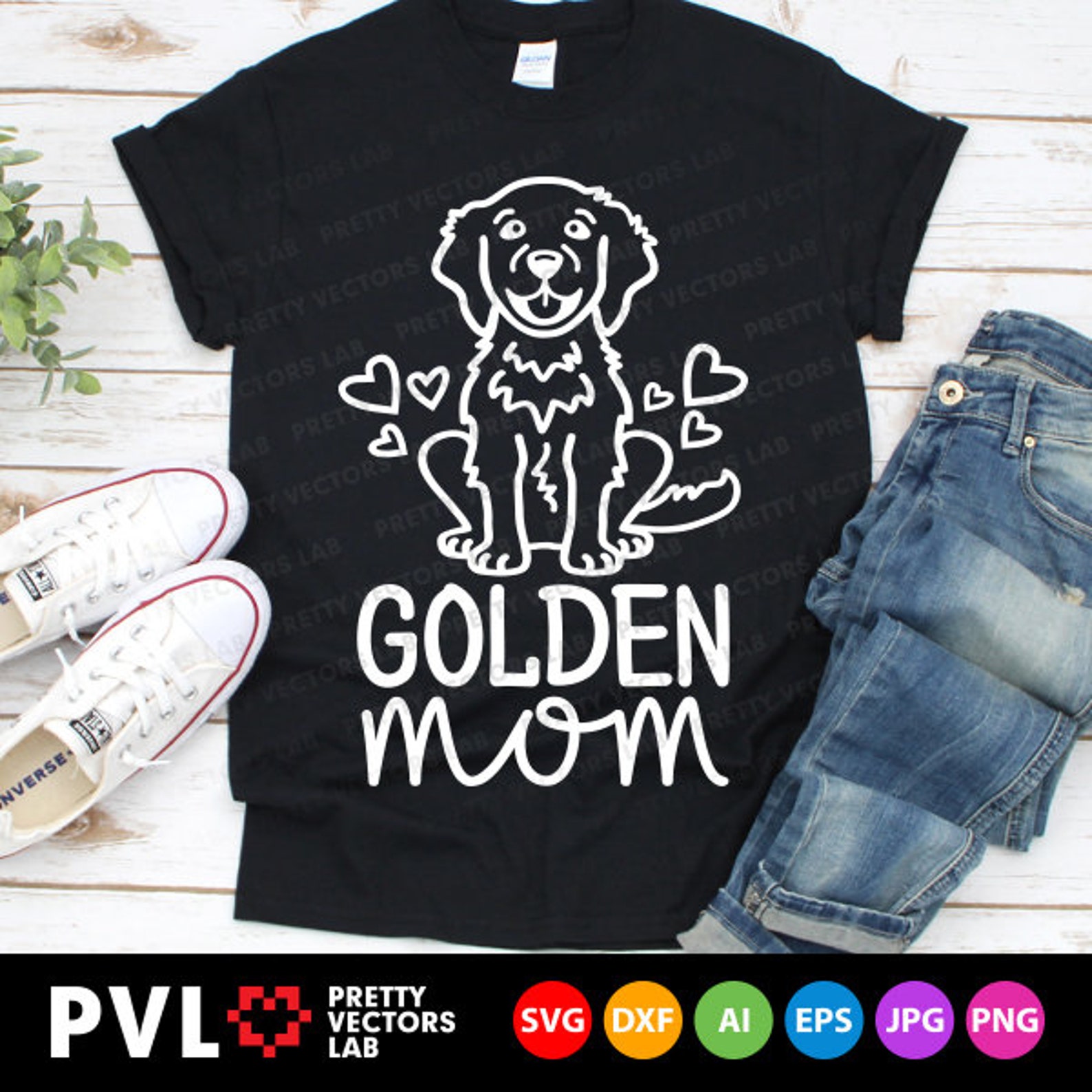 Golden Mom Svg Golden Retriever Dog Svg Dog Mom Cut Files | Etsy
