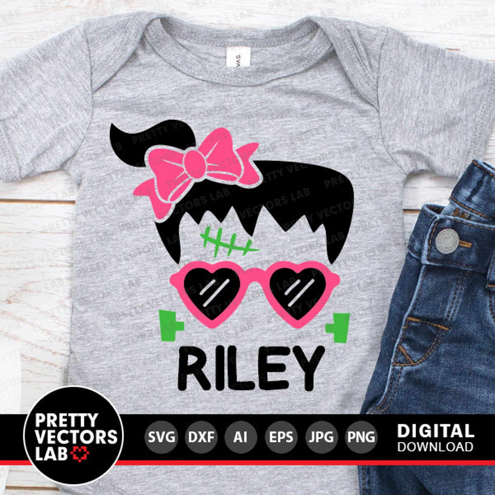 Girl Halloween Svg, Cool Monster Svg Dxf Eps Png, Frankenstein Svg ...