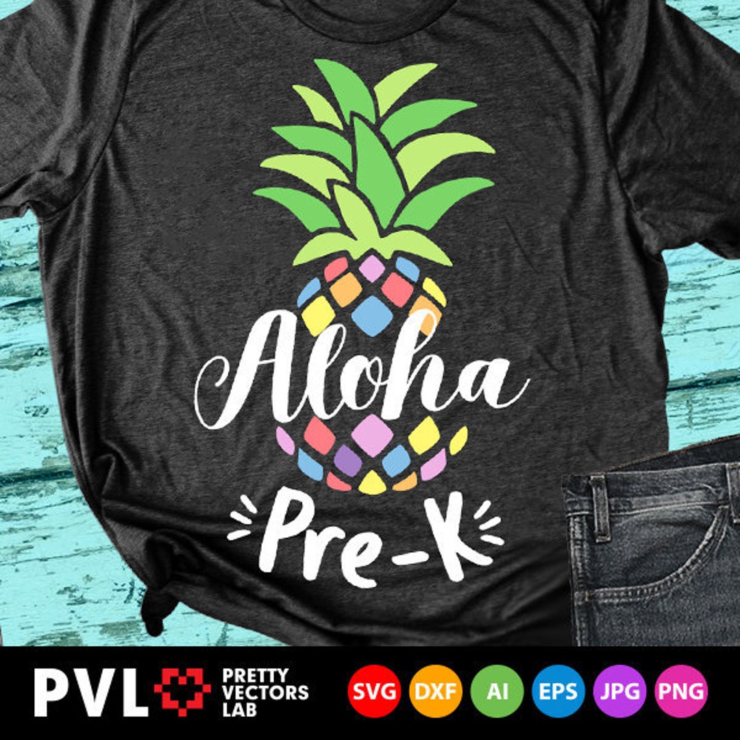 Aloha Pre-k Svg Back to School Svg Preschool Svg Teacher - Etsy