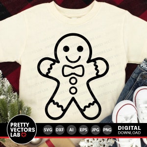 Gingerbread Boy Svg, Christmas Svg, Gingerbread Man Svg Dxf Eps Png ...