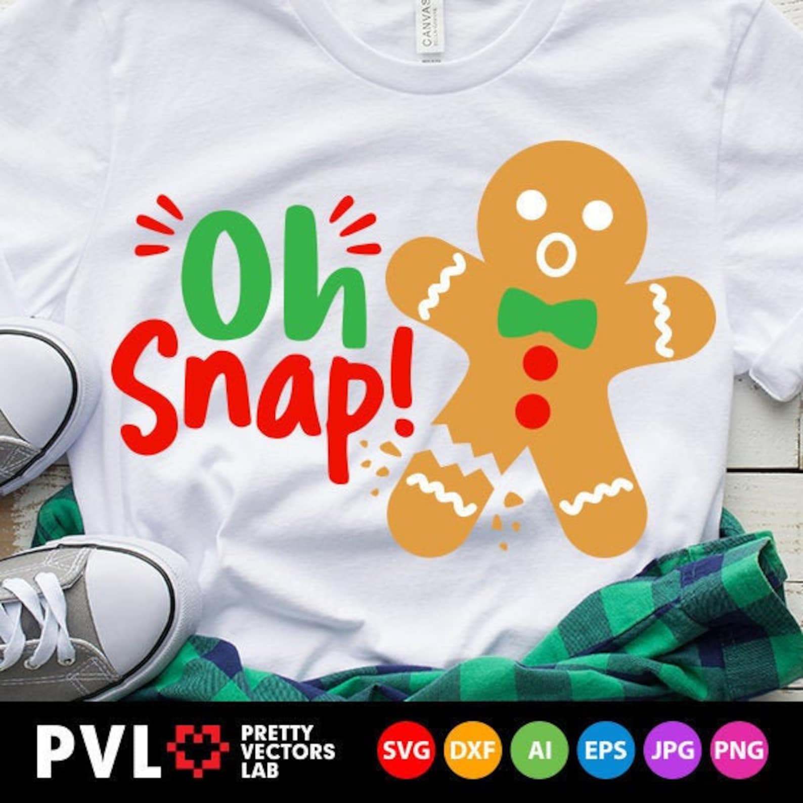 Oh Snap Svg Christmas Svg Gingerbread Man Svg Dxf Eps Png | Etsy