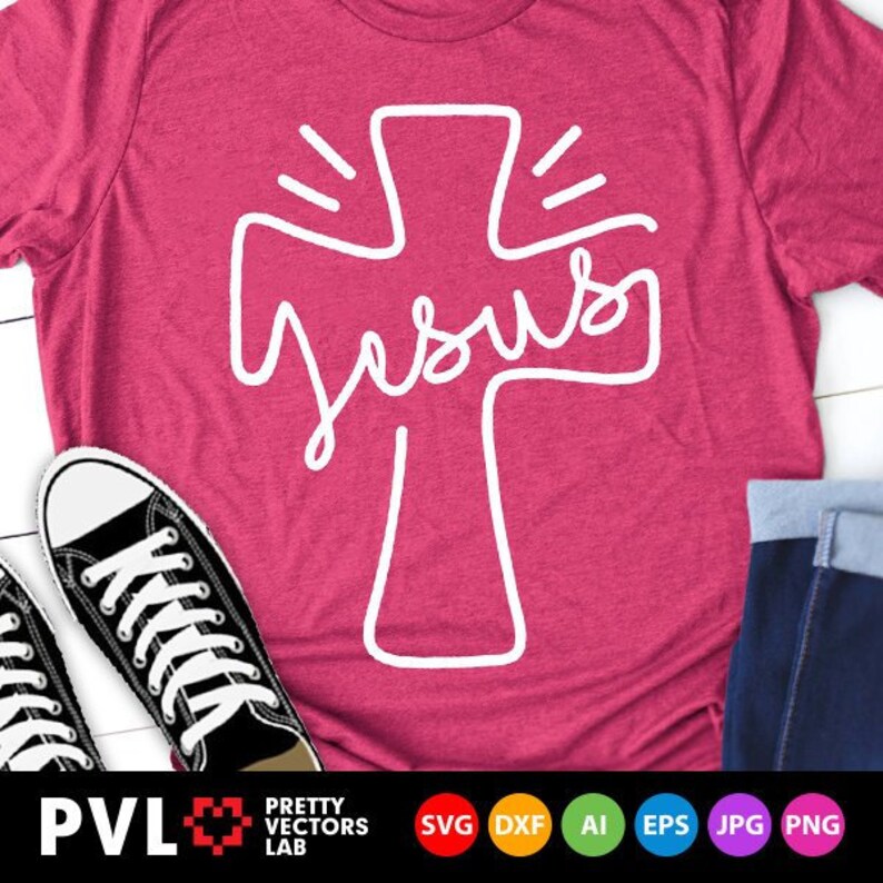 Jesus Cross Svg Cross Svg Jesus Svg Dxf Eps Png | Etsy