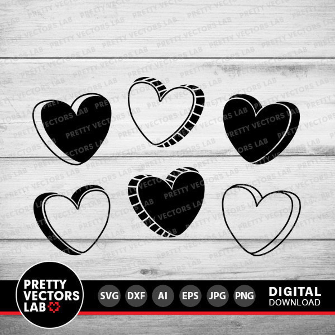 Candy Hearts Svg, Valentine's Day Cut Files, Heart Svg, Valentine Svg ...