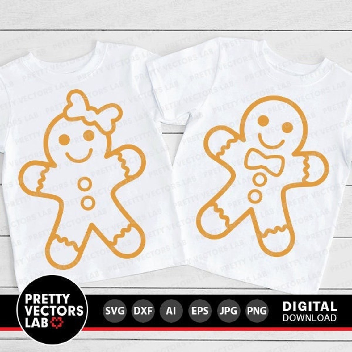 Gingerbread Cookies Svg, Christmas Svg, Gingerbread Couple Svg Dxf Eps ...
