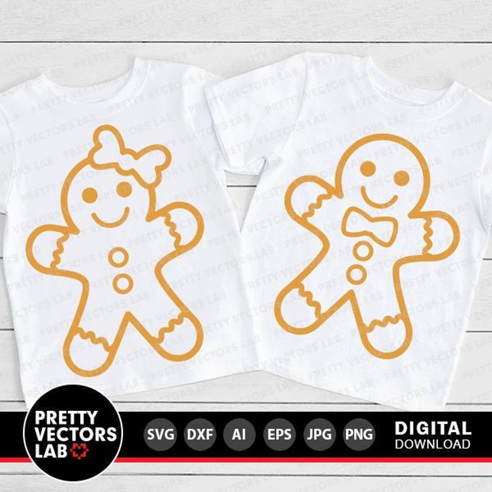 Gingerbread Cookies Svg, Christmas Svg, Gingerbread Couple Svg Dxf Eps ...