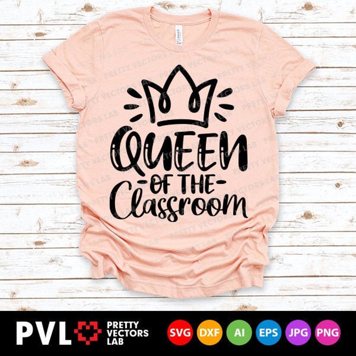 Teacher Svg Queen of the Classroom Svg Funny Teacher Saying | Etsy