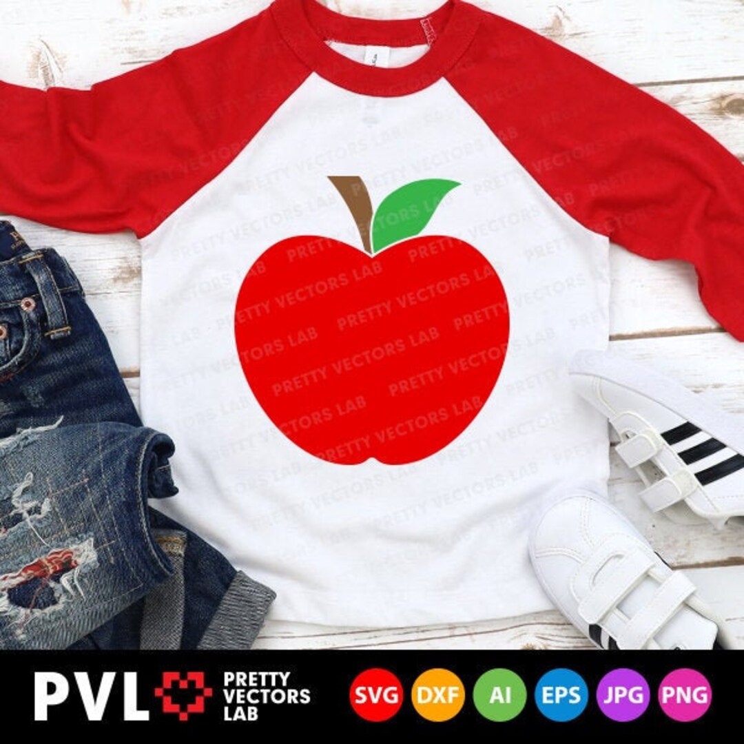 Apple Svg, Teacher Svg, Back to School Svg, Kids Cut Files, Apple ...