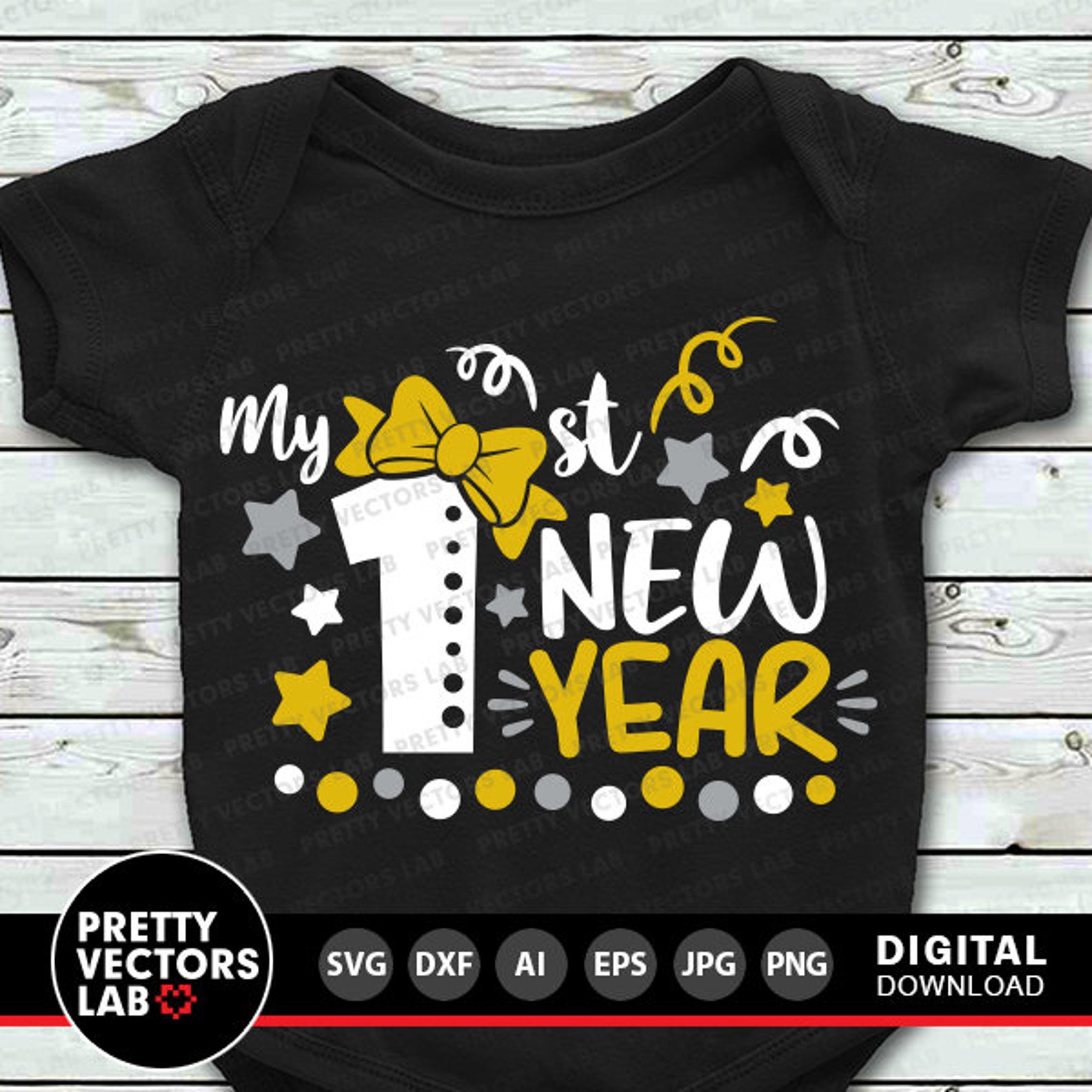 My 1st New Year Svg My First New Year Svg Girl New Year Svg - Etsy