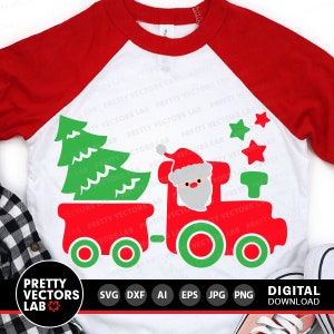 Christmas Train Svg, Santa Svg, Christmas Tree Svg Dxf Eps Png, Funny ...