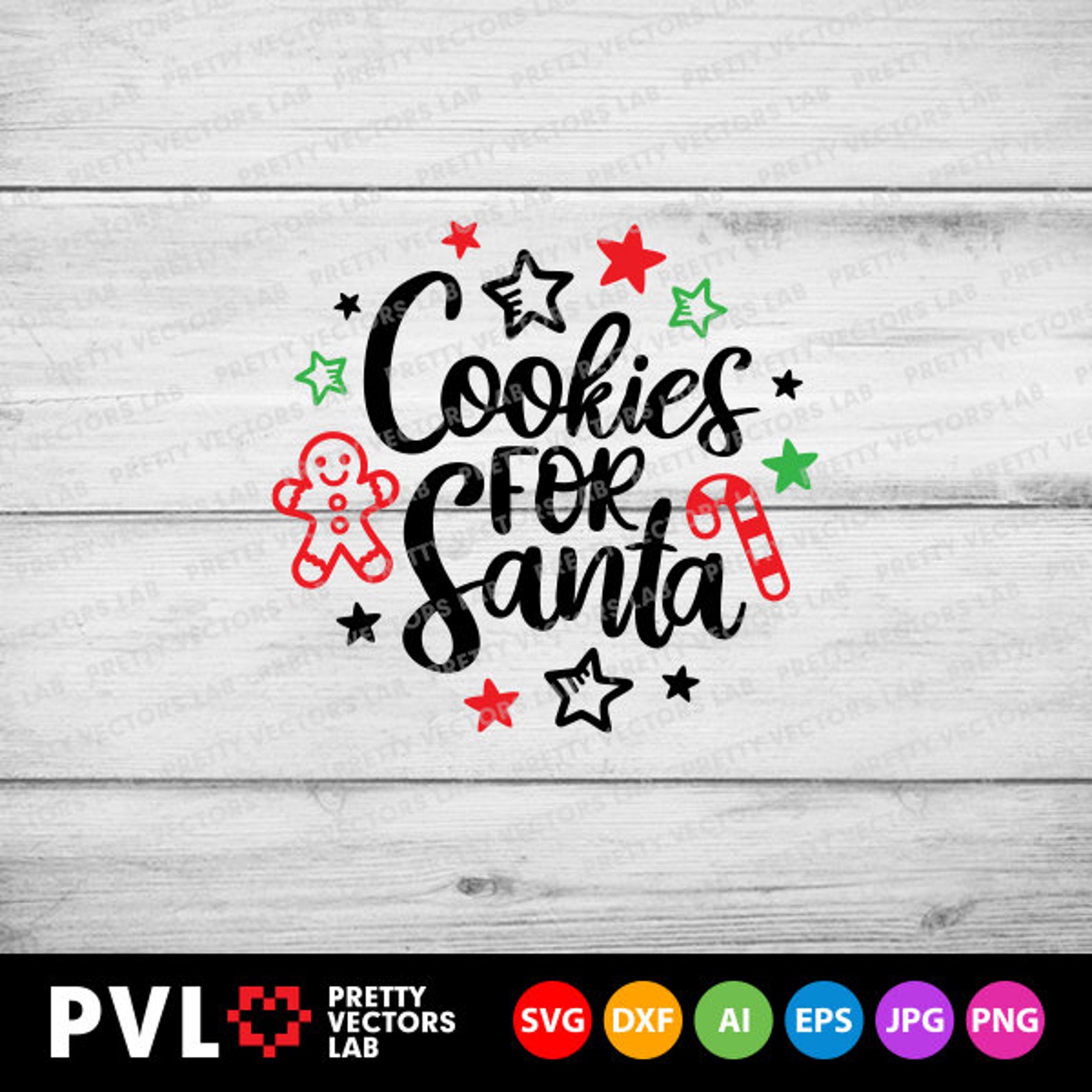 Christmas Svg Cookies for Santa Svg Santa Plate Svg Dxf Eps | Etsy