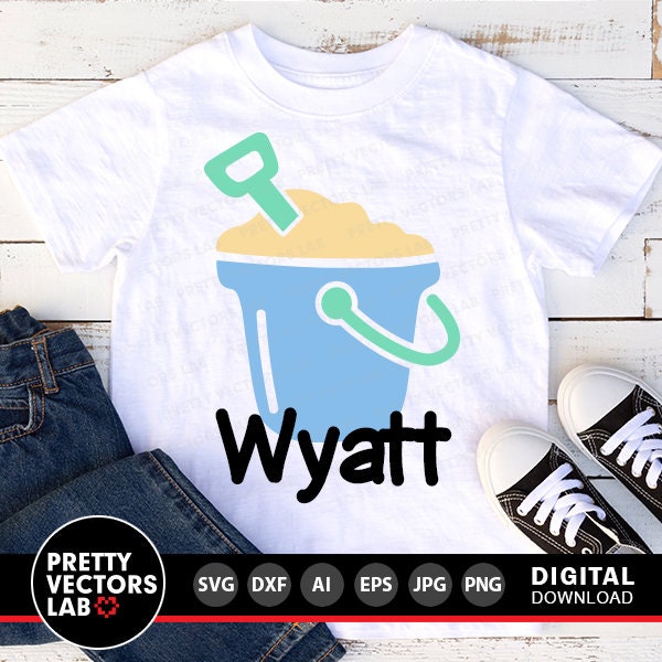 Beach Sand Bucket Svg Summer Cut Files Beach Svg Dxf Eps - Etsy