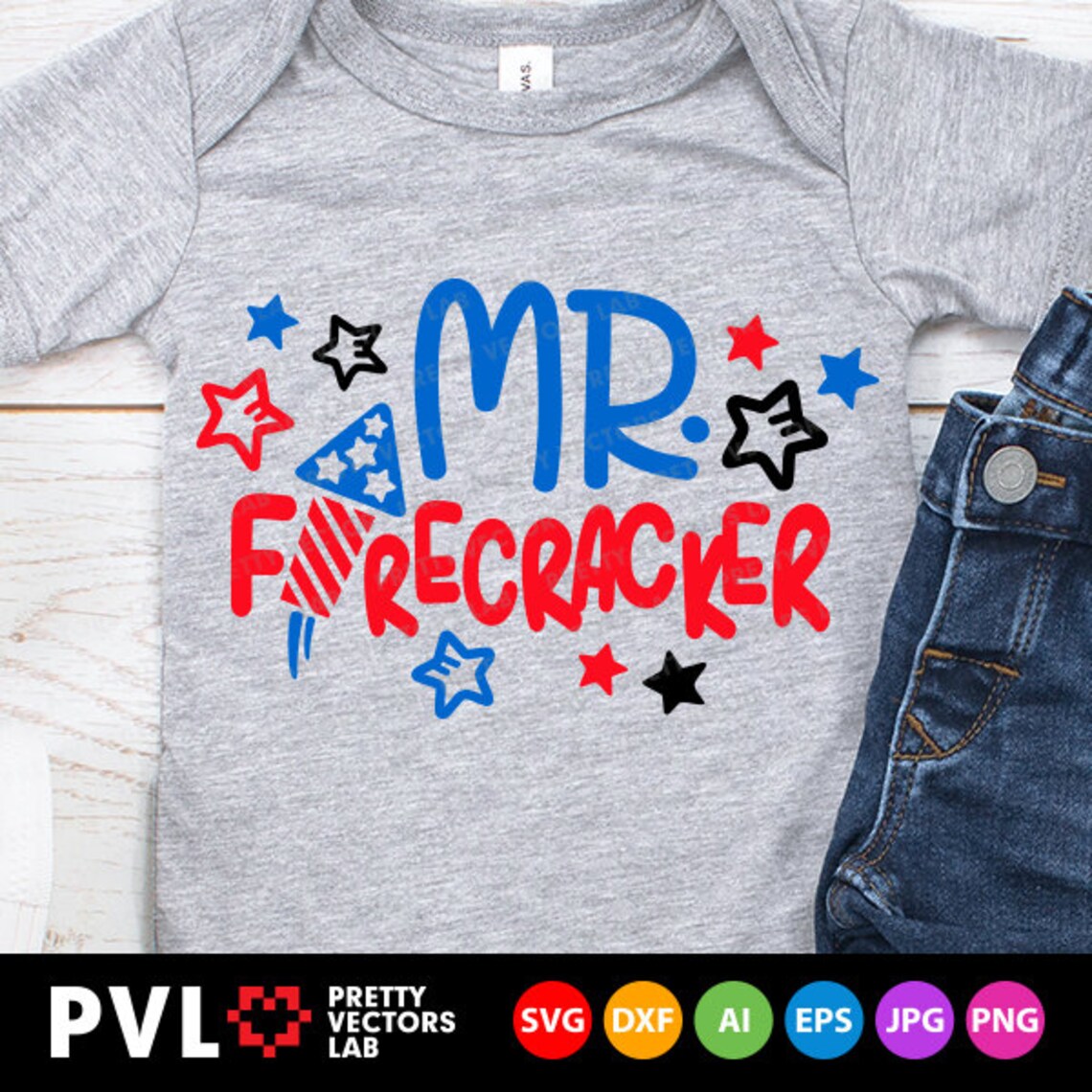 4th of July Svg Mister Firecracker Svg Patriotic Cut Files - Etsy