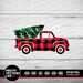 Christmas Truck Svg, Buffalo Plaid Svg, Vintage Truck Svg, Dxf, Eps ...
