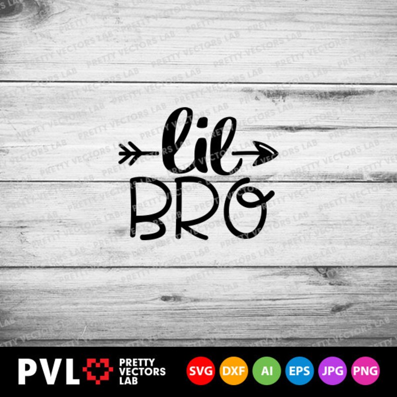 Lil Bro Svg Little Brother Svg Baby Cut Files Sibling Quote | Etsy