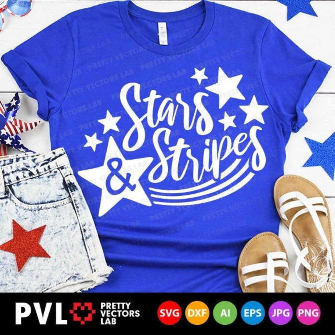 4th of July Svg Stars & Stripes Svg Patriotic Svg Fourth of | Etsy