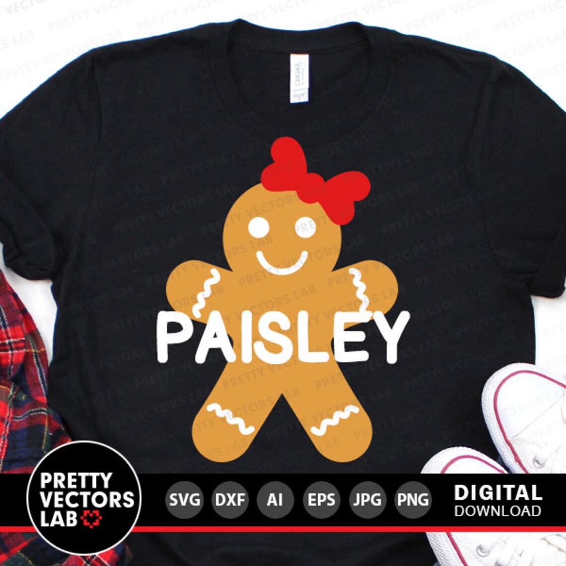 Gingerbread Girl Svg Christmas Svg Gingerbread Svg Dxf - Etsy