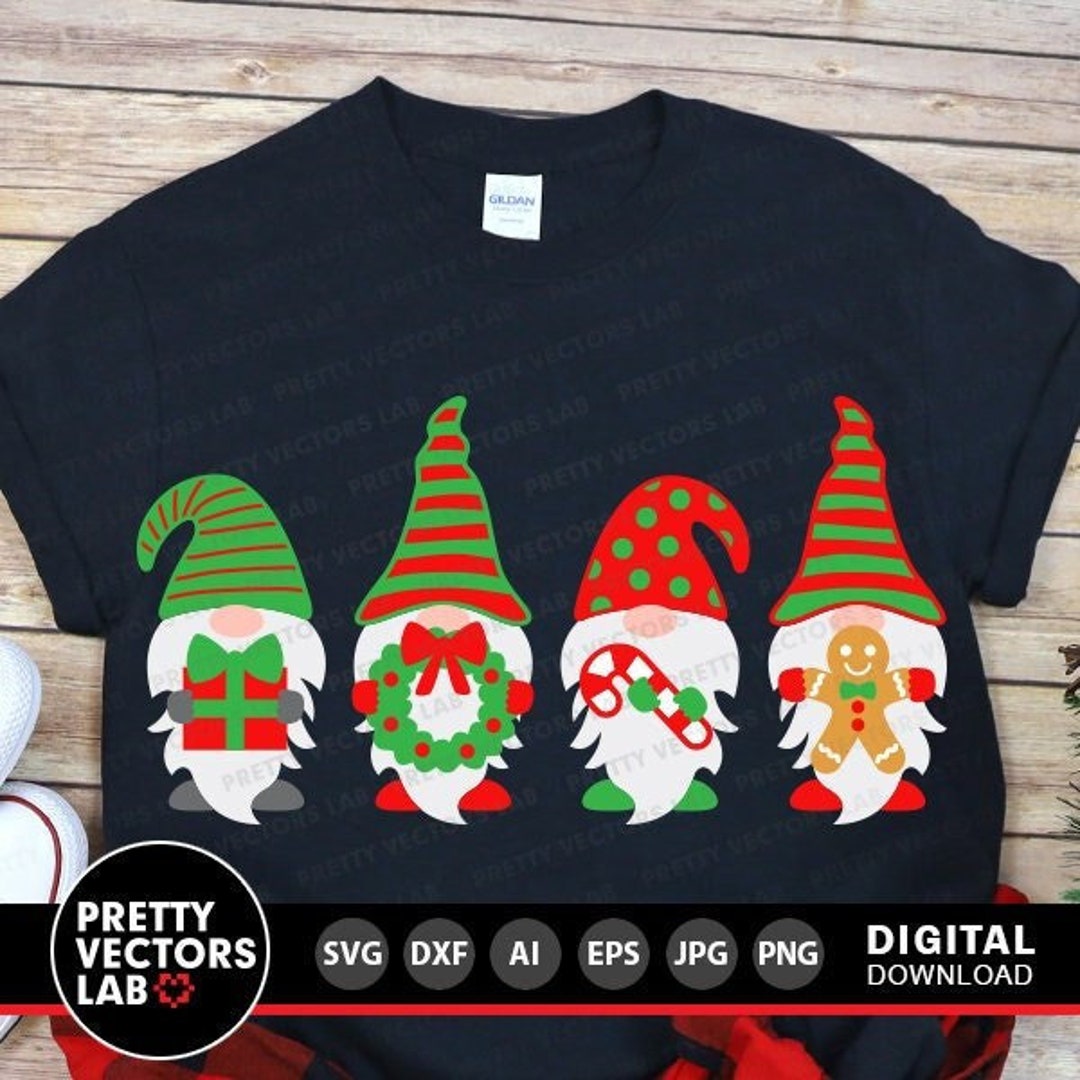 Christmas Gnomes Svg, Christmas Svg, Holiday Gnomes Svg, Dxf, Eps, Png ...