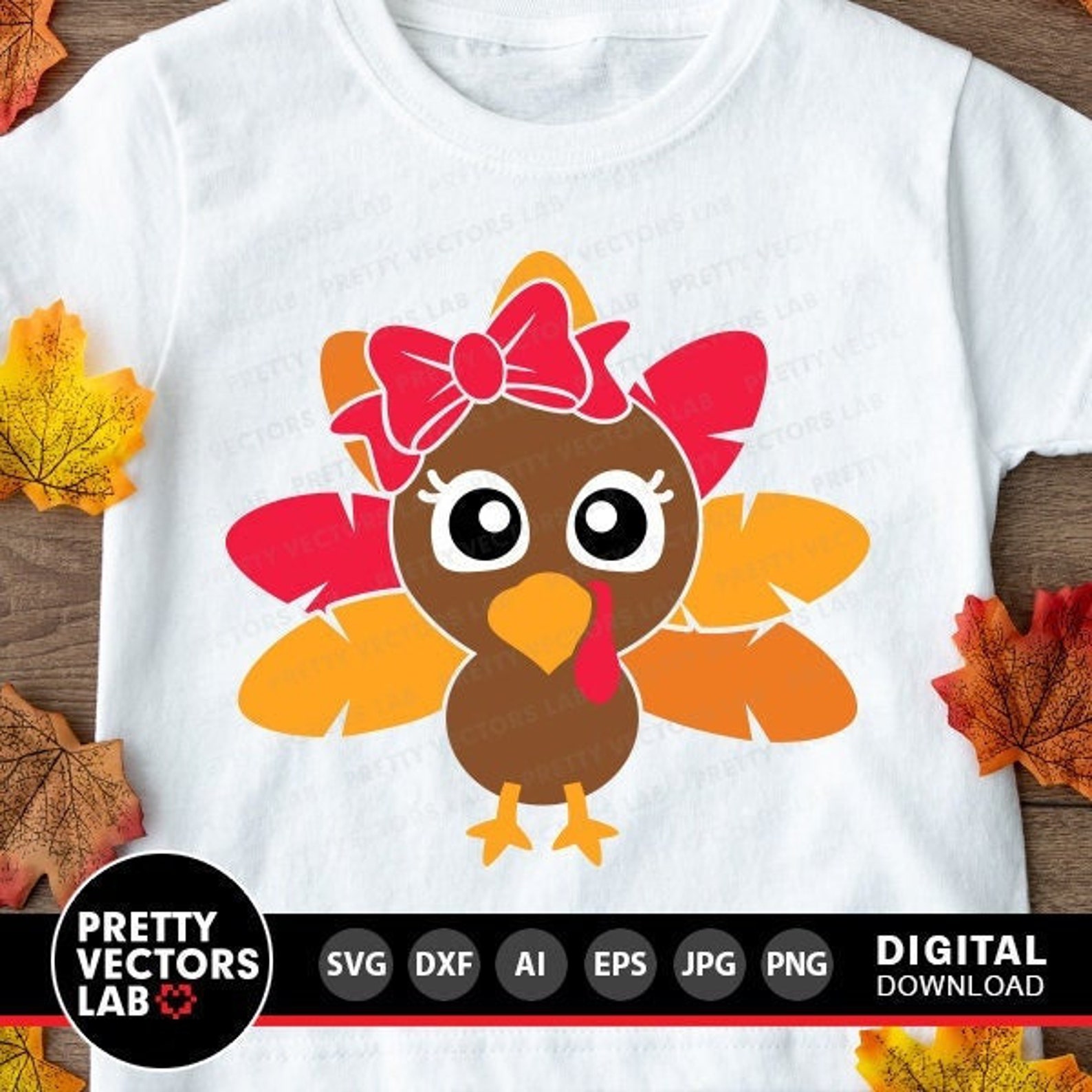 Girl Turkey Svg Thanksgiving Svg Baby Svg Dxf Eps Png - Etsy